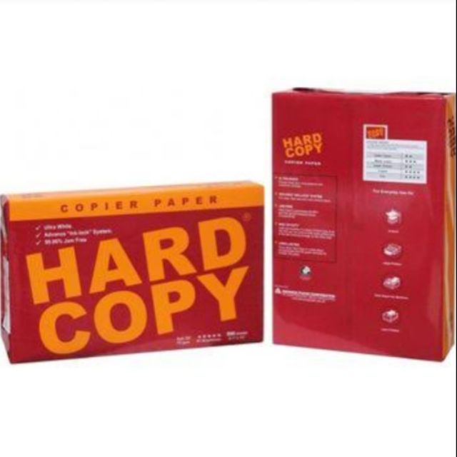 Hard Copy Bond Paper Substance 20 70gsm short / A4 / Long by Ream ( 500 ...