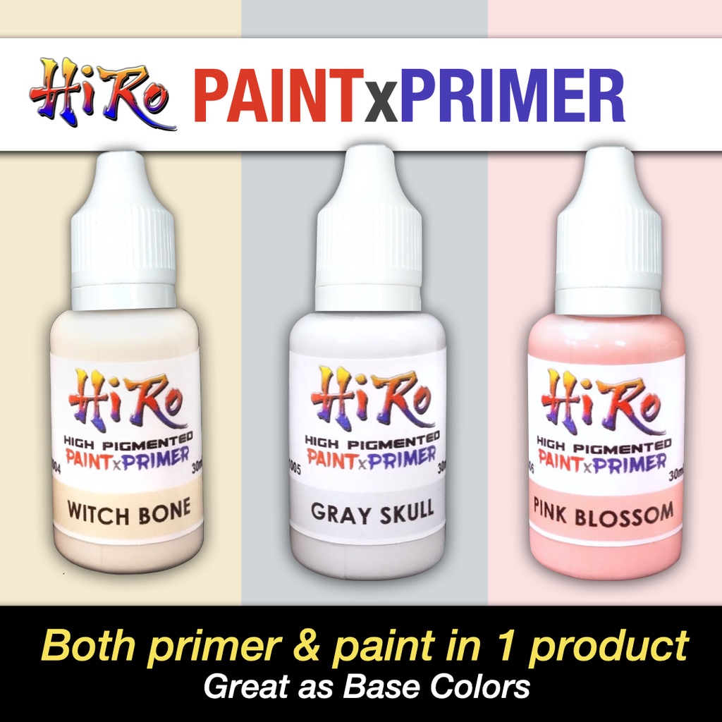 Paint x Primer 2 in 1 Product by Hiro Paints 30ml | (Alternative to ...