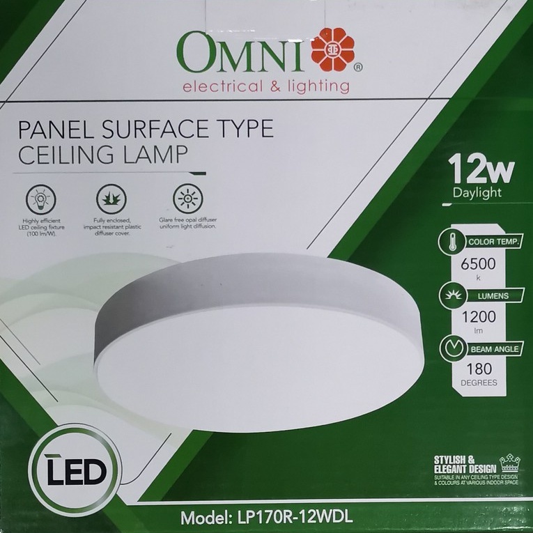 OMNI LED Surface Ceiling Daylight - 18 Watts/12 Watts | Shopee Philippines
