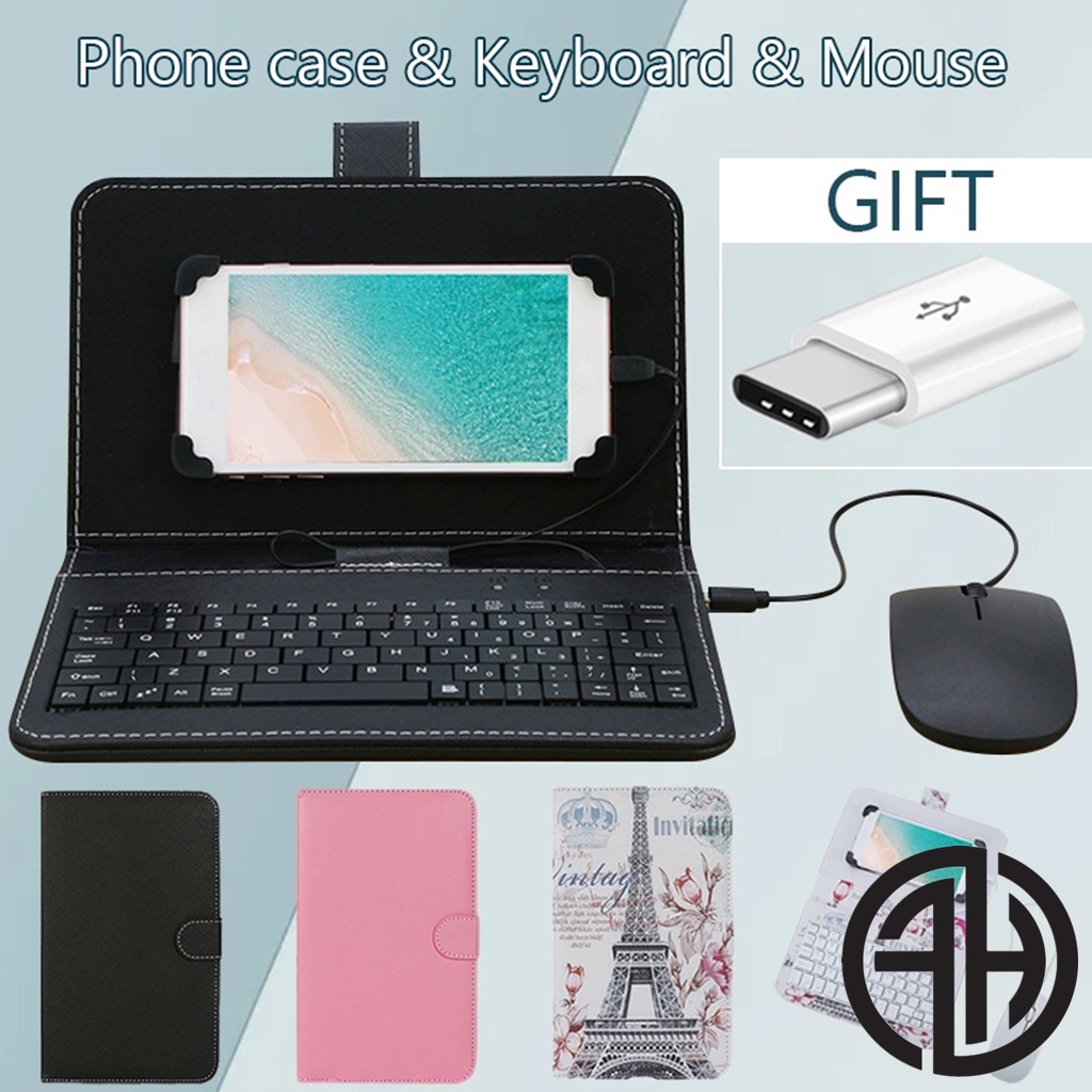 General Wired Keyboard Holster Case Cover for Mobile Phone include ...