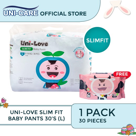 UniLove Slim Fit Baby Pants 30's (Large) Pack of 1 | Shopee Philippines