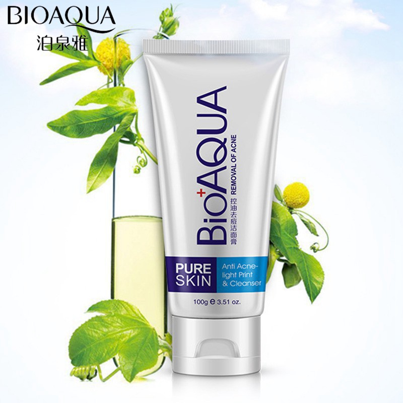 BIOAQUA Skincare Pure Skin Anti Acne Cleanser | Shopee Philippines