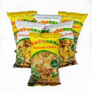 Villa Socorro Farm Sabanana Banana Chips 100 grams | Shopee Philippines