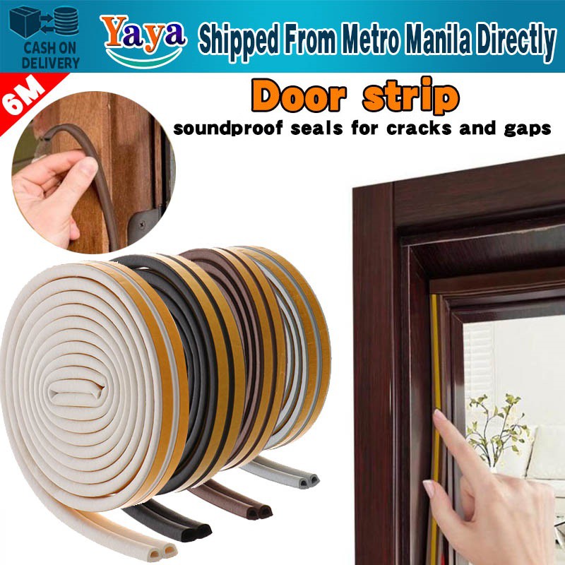 【Fast Delivery】6M（3M*2）Type D Doors Window Soundproof Seal Strip Self ...