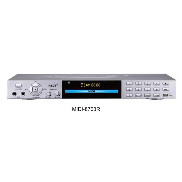 Ace MIDI-8703 Professional karaoke Audio DVD player | Shopee Philippines