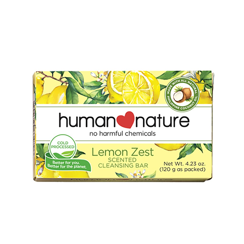 HUMAN NATURE Scented Bar Soap Lemon 120g | Shopee Philippines