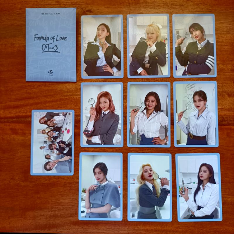 OFFICIAL TWICE Formula Of Love POB Photocards Shopee Philippines