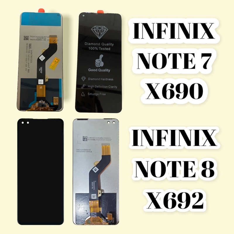 INFINIX NOTE 7 X690, NOTE 8 X692 NOTE 8i LCD TOUCH SCREEN SET | Shopee ...