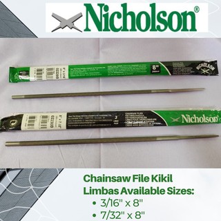 Chainsaw File - Kikil Limbas Sharpener Round File - Sizes 3/16" x 8 ...