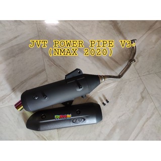 JVT POWER PIPE V3 for NMAX 2020 / Aerox V2 Adjustable Sound and Bung ...