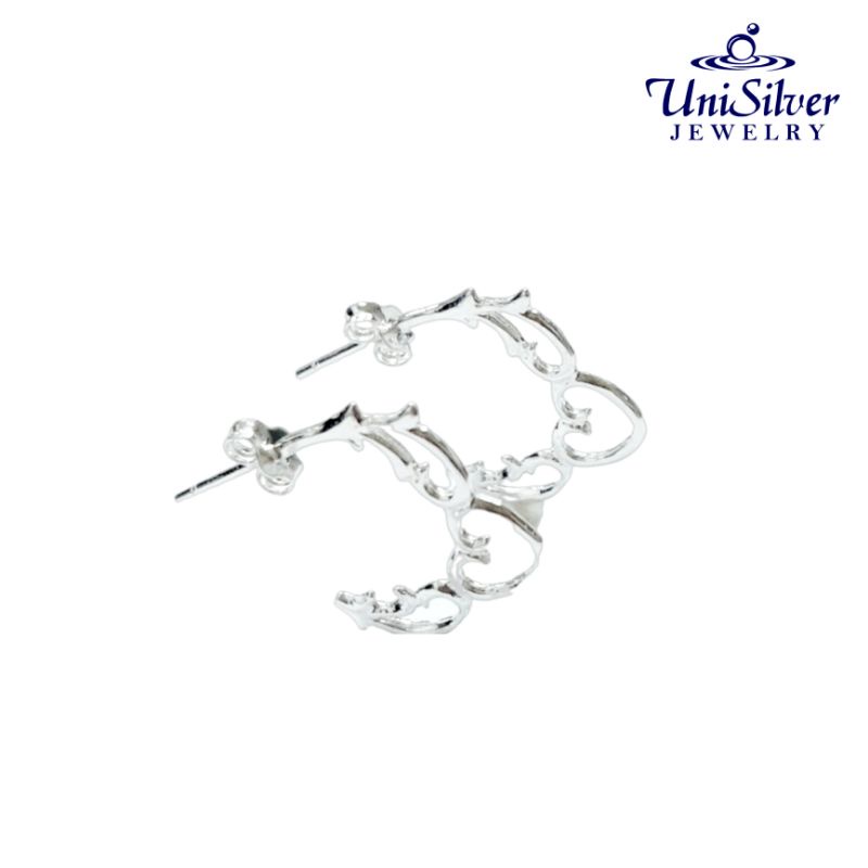 Unisilver 925 Sterling Silver Lady's Earrings (LE1140-2001) | Shopee ...