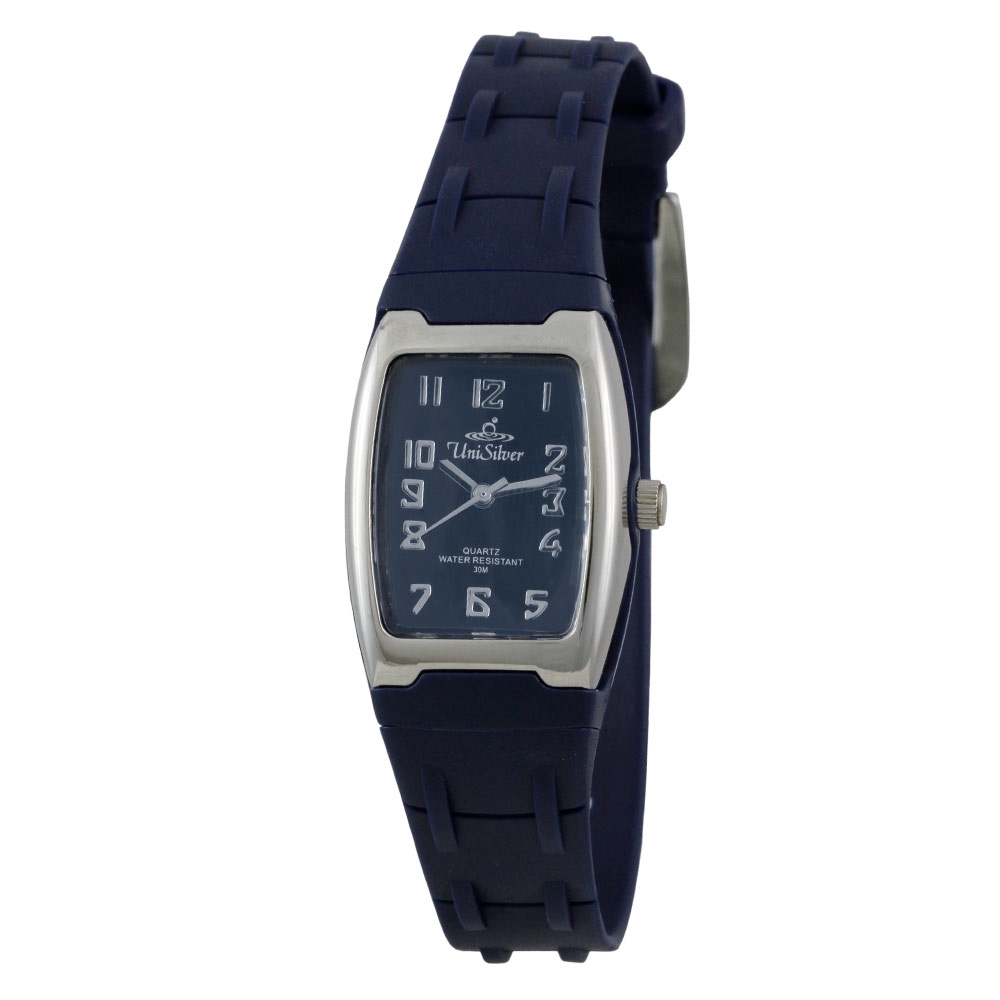 UniSilver TIME Women's Navy Blue Analog Rubber Watch KW110-5523 ...