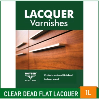 BOYSEN CLEAR DEAD FLAT LACQUER B1253 LITER / GALLON FLAT LACQUER PANG ...