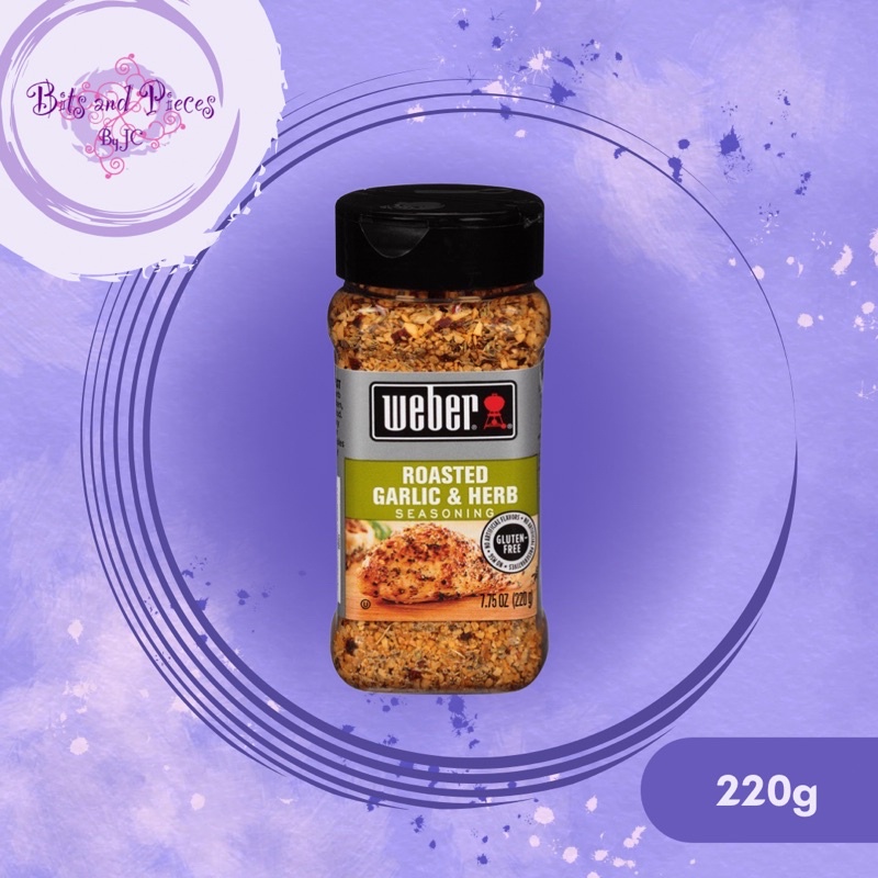 Weber® Roasted Garlic & Herb Seasoning 220g | Shopee Philippines