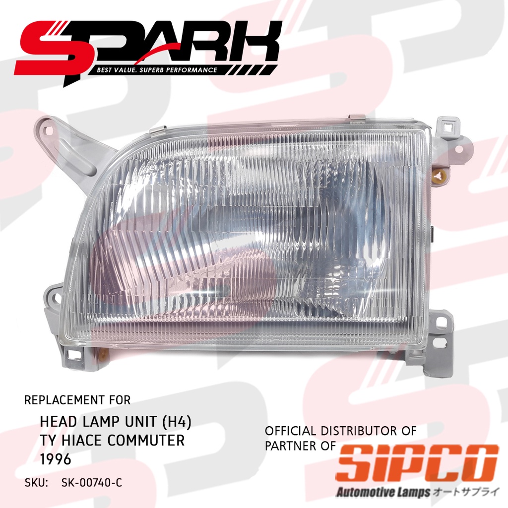 Head Lamp Headlight for Toyota HiAce Hi-Ace Commuter 1996 | Shopee ...