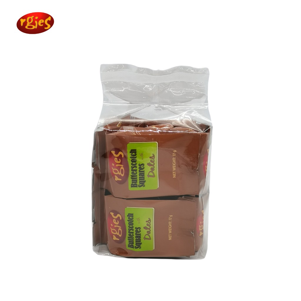 Rgies Butterscotch Squares with Dates 170g (10Pieces/Pack) | Shopee ...