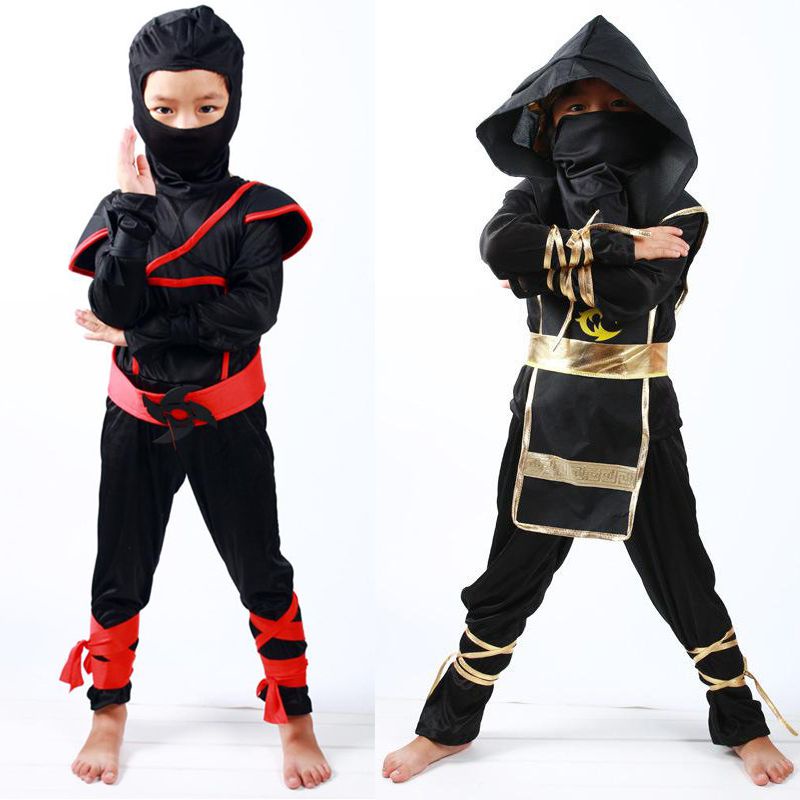 Children Ninja Assassin Japanese Samurai Warrior Fancy Dress Costume ...