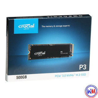 Crucial P3 500GB PCIe 3.0 3D NAND NVMe M.2 SSD, up to 3500MB/s ...