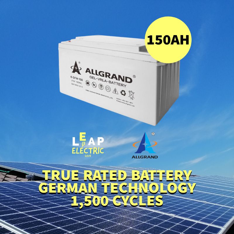 ALLGRAND Gel VRLA Solar Battery | Shopee Philippines