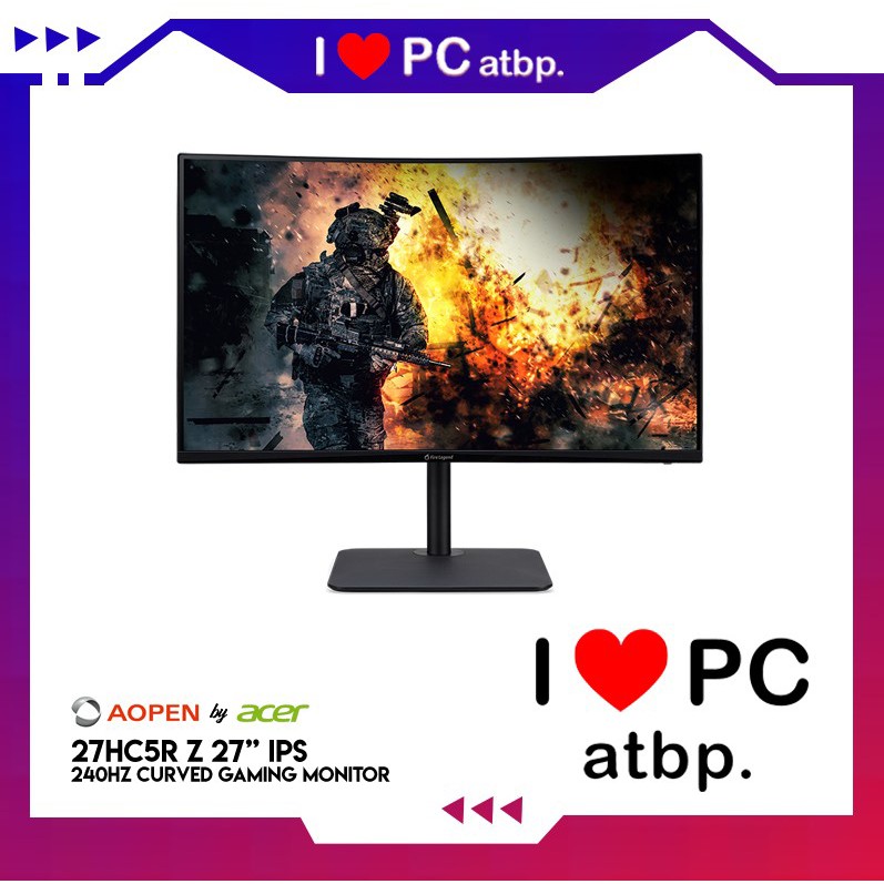 Acer AOpen 27” 240Hz Curved Gaming Monitor (27HC5R Z, VA, DP/HDMI) | Shopee Philippines