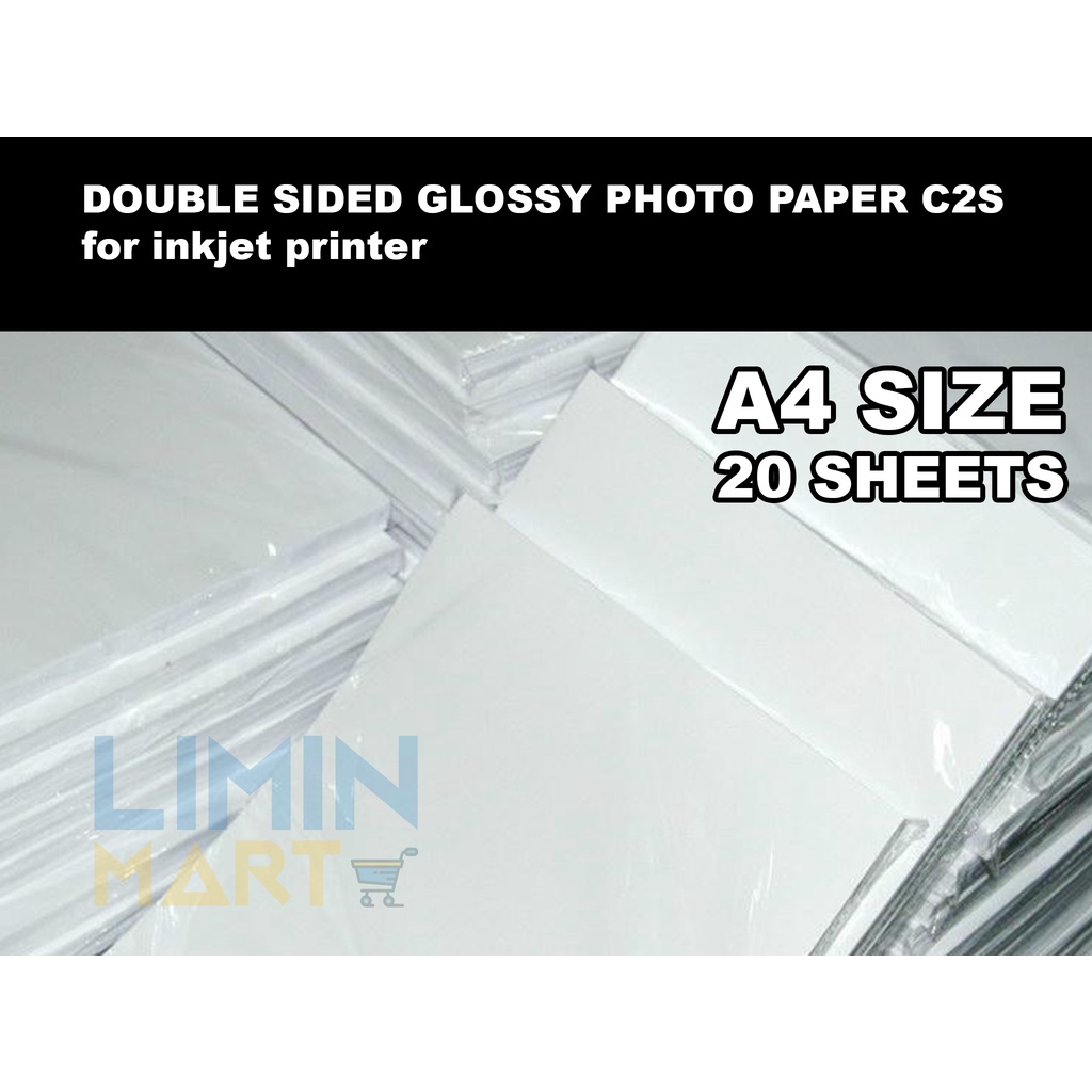 A4 size for inkjet / Double Sided Glossy Photopaper - 120gsm / 160gsm ...