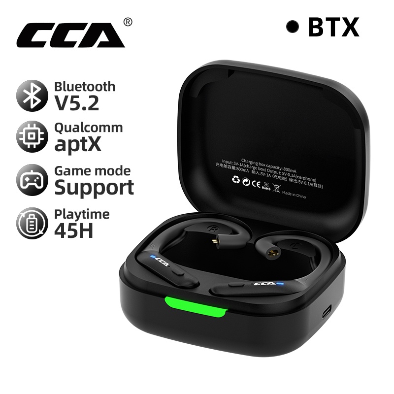 CCA BTX Bluetooth 5.2 True Wireless Earphones Ear Hook Sports Earbuds ...