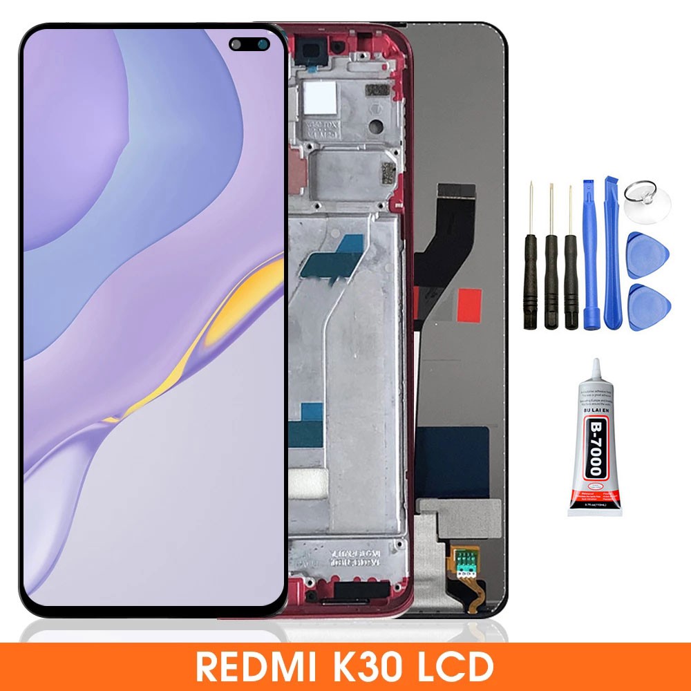 6.67" K30 Lcd For Xiaomi Redmi K30 LCD Display Touch Screen With Frame ...