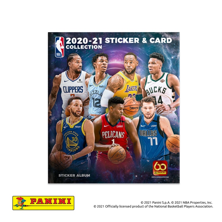 Panini 2020-2021 NBA Sticker & Card Collection Album (with Free Pack ...