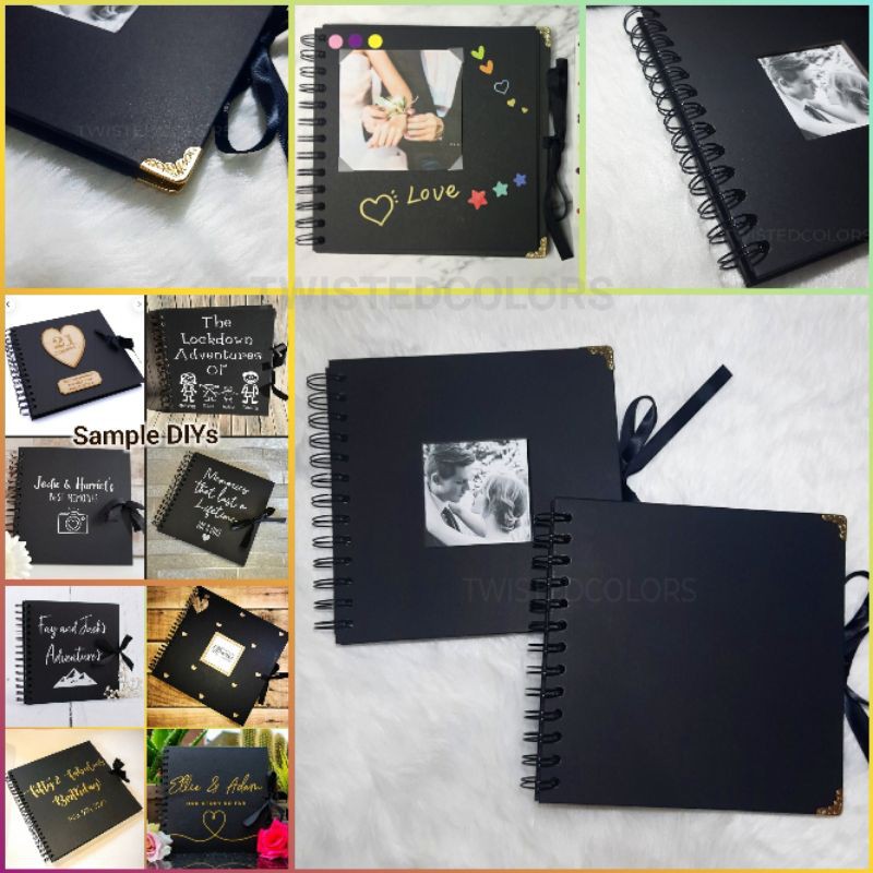 Scrapbook 20 Sheets(40 Pages) 6.8X6.8 Inches Scrapbook Album /Photo ...