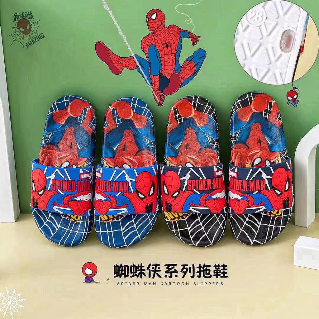 Kids Spiderman Character Design Slippers for Boys Spider Man Printed ...