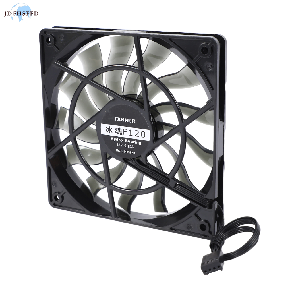 Thin 12mm Thickness 120X120X12mm 12V Desktop Computer Host Quiet Fan ...