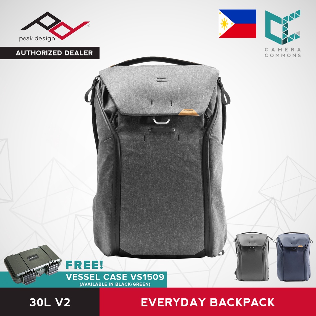 Peak Design Everyday Backpack Bag v2 30L Black Charcoal Midnight ...