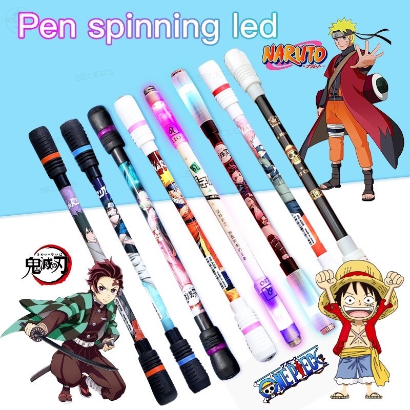 Original LED Flash Pen Spinning Anime Light Spinning Pen Balance Pen ...