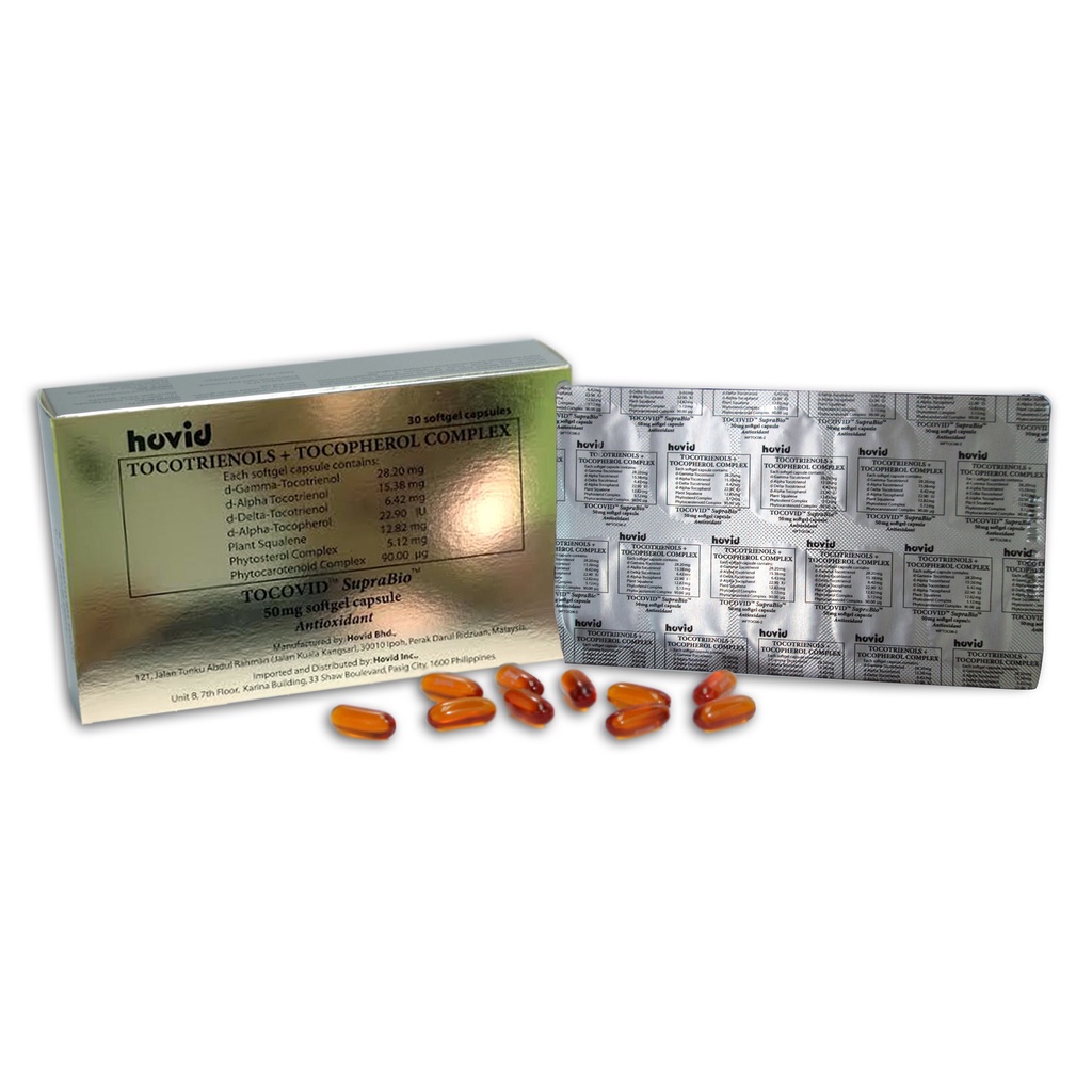 TOCOVID SUPRABIO 50mg Soft Gel Capsule (Sold per capsule) | Shopee ...