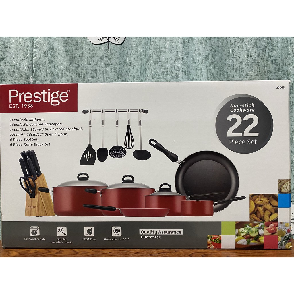 Prestige non stick cookware set 22pc - imported from uae | BeeCost