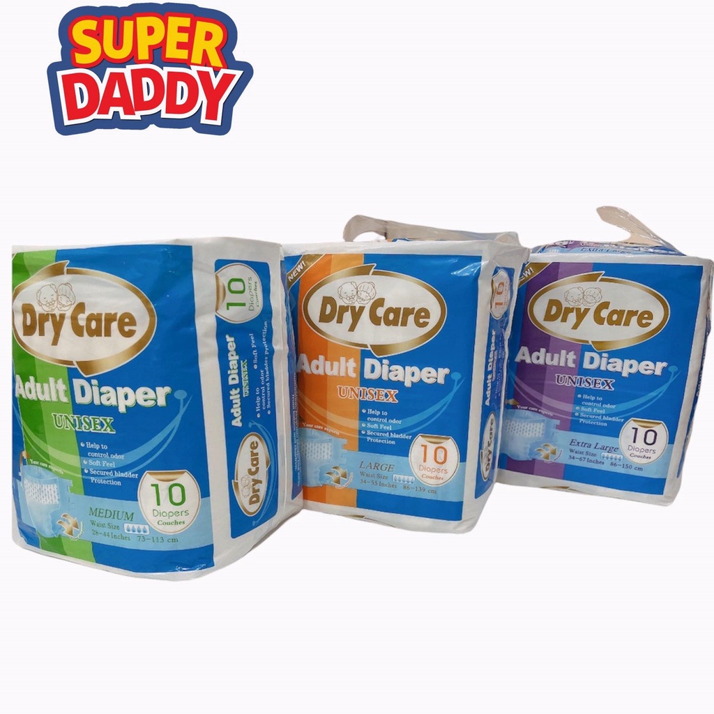 Fresh DRY CARE ADULT DIAPER UNISEX Adult Diaper (Medium/Large/Extra ...