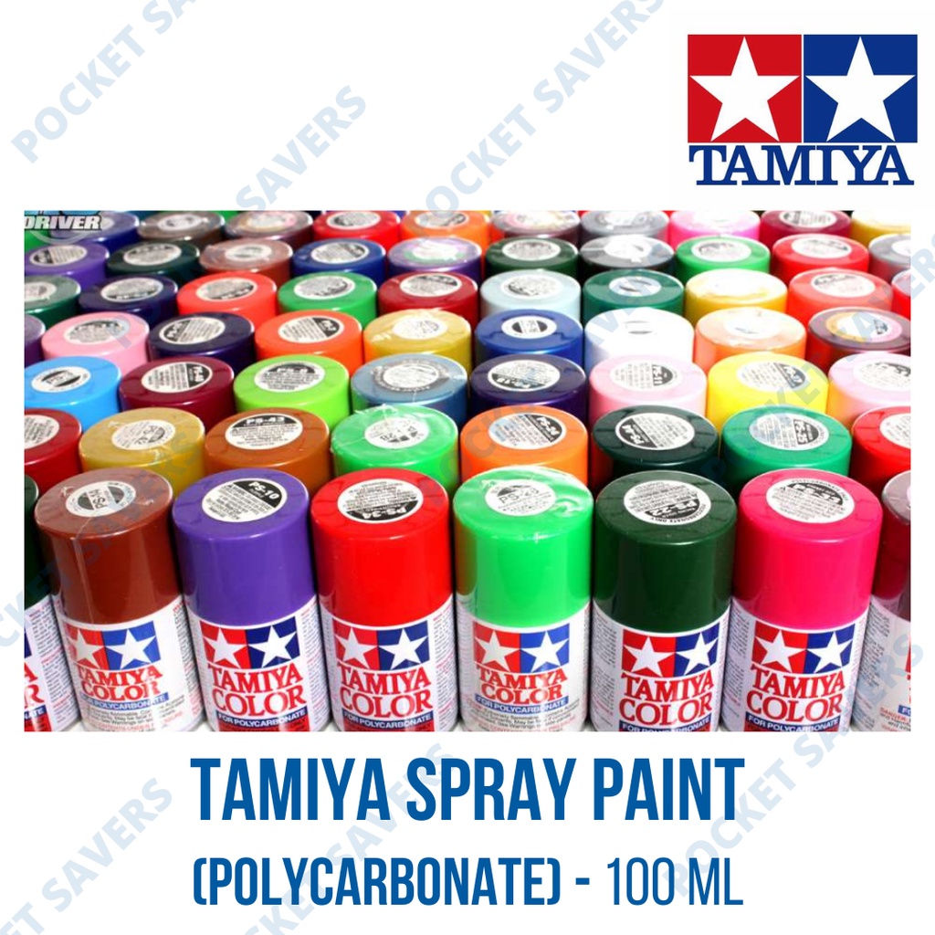 TAMIYA Spray Paint Polycarbonate 100 ml (Car Painting, Toy Color, Brush ...