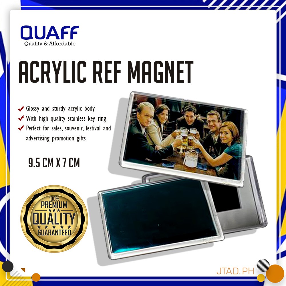 QUAFF Acrylic Ref Magnet / Acrylic Keychain / Photo Insert Keychain ...