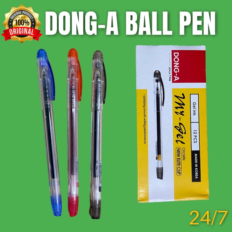 DONG-A BALL PEN (Assorted Colors) Sold per Pc | Shopee Philippines