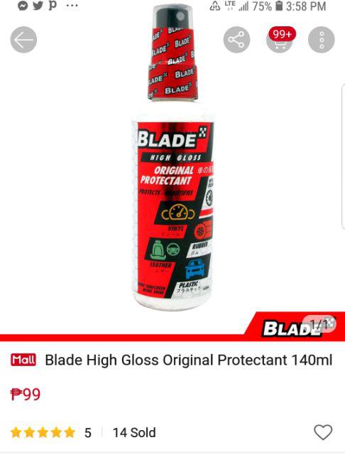 Blade High Gloss Original Protectant 140ml | Shopee Philippines
