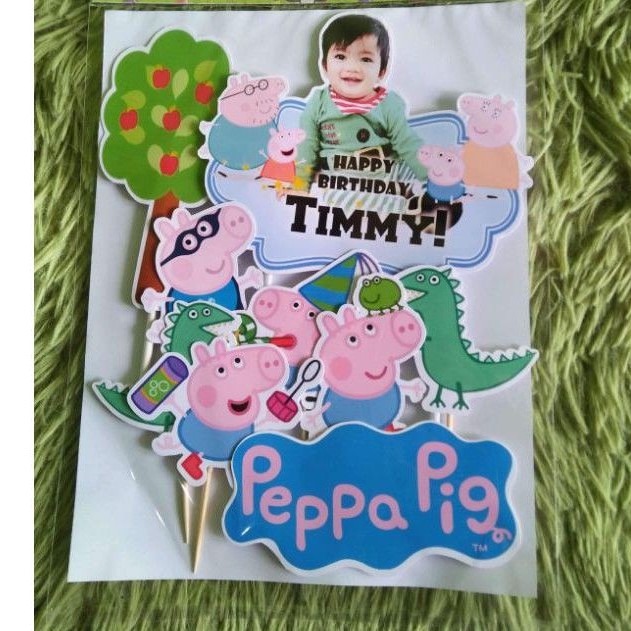Peppa Pig George Cake Topper Customized Theme | Shopee Philippines