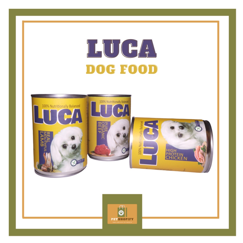LUCA: Dog food - Canned Wet Food (AVAILABLE IN THREE FLAVORS) | Shopee ...