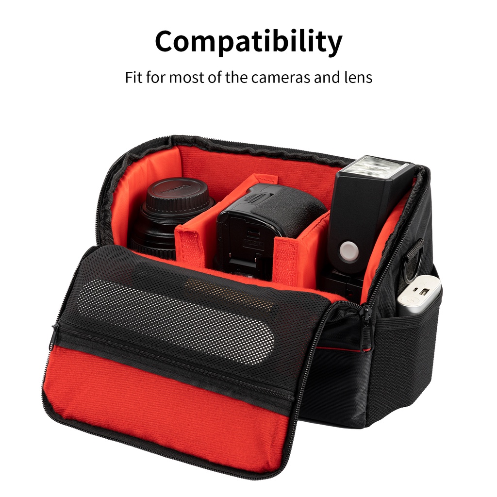 Selens Waterproof DSLR Travel Camera Bag Shoulder Lens Carry Case for ...