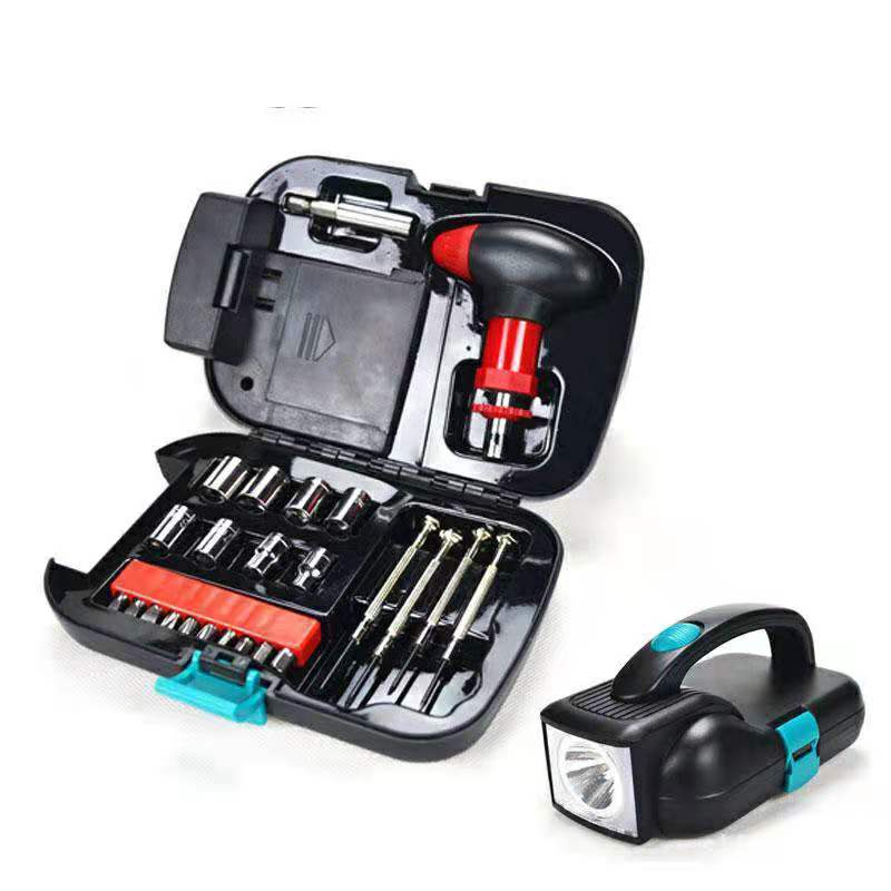 CROWNSTAR 2 in 1 Multi-function Toolbox and Flashlight TBX01 Toolbox 20 ...