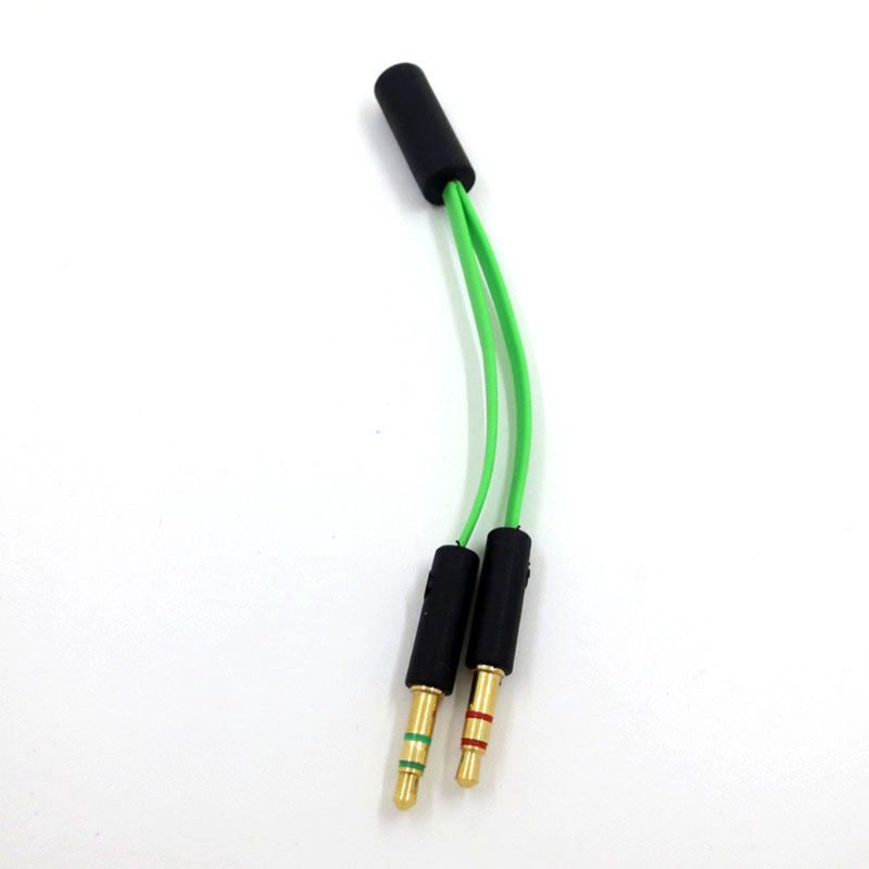IOR* Earphone Audio Cable Headphone Adapter Splitter Headset Microphone ...