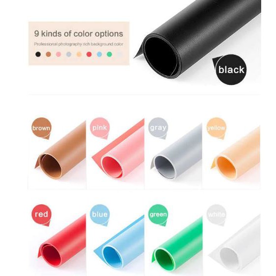 Photographic Studio 120*200cm PVC Backdrop Waterproof Washable Pure ...