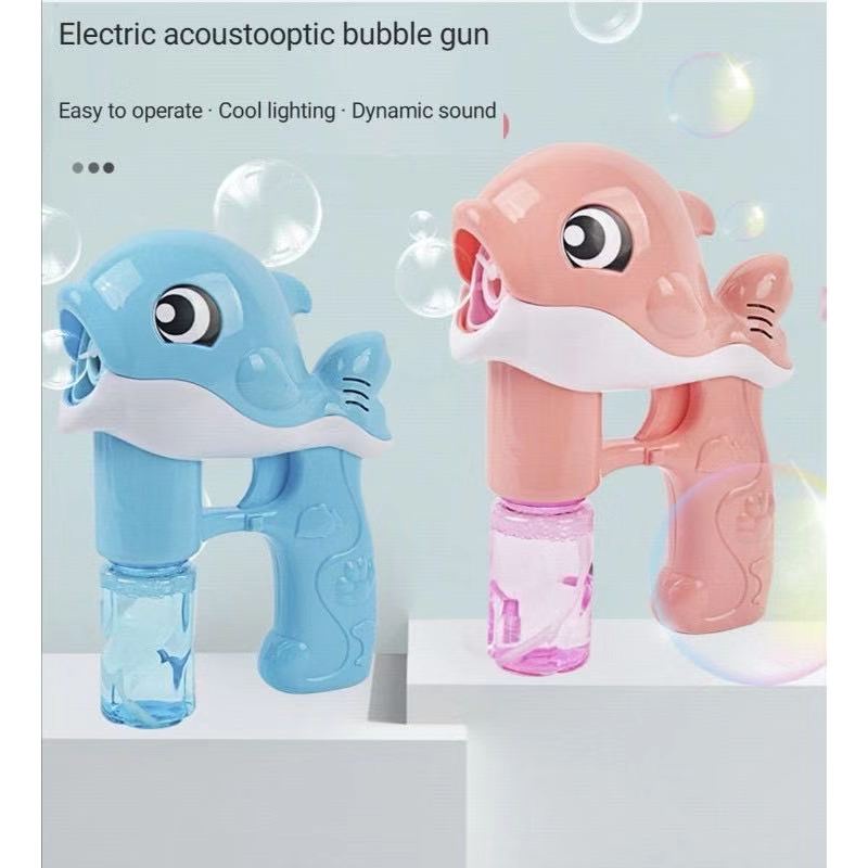 Fully automatic children's cute bubble fish bubble gun toy (free 2pcs ...