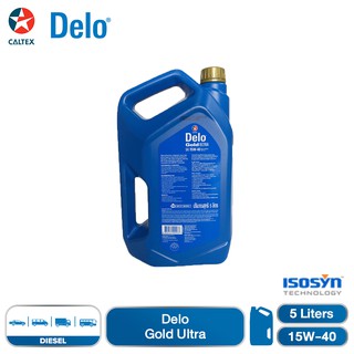 Caltex Delo Gold Ultra SAE 15W40 5 Liters | Shopee Philippines