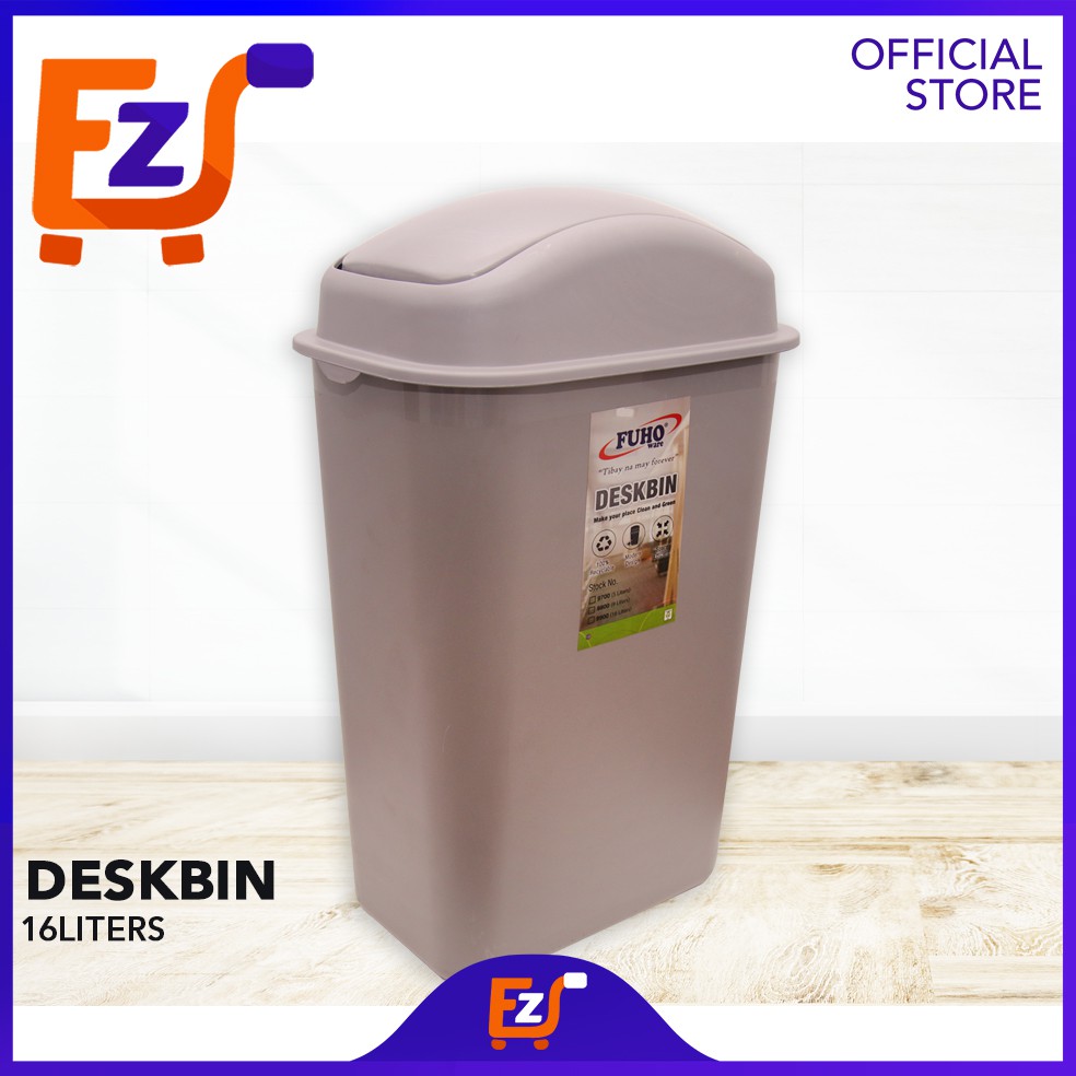 Fuho 16Liters Plastic Desk/Trash Bin #9900 | Shopee Philippines