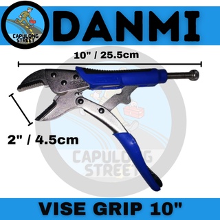 Capulong Street Danmi Vise Grip Rubber 10 Inches CR-V With Rubberized ...